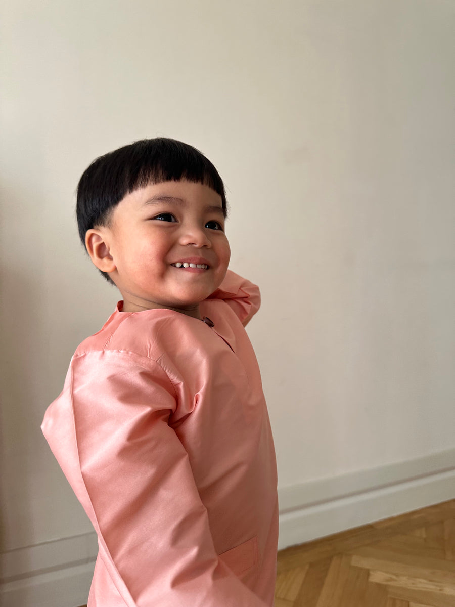 2024 Ari Boy Set in Peach Shantung – ChinonetKita