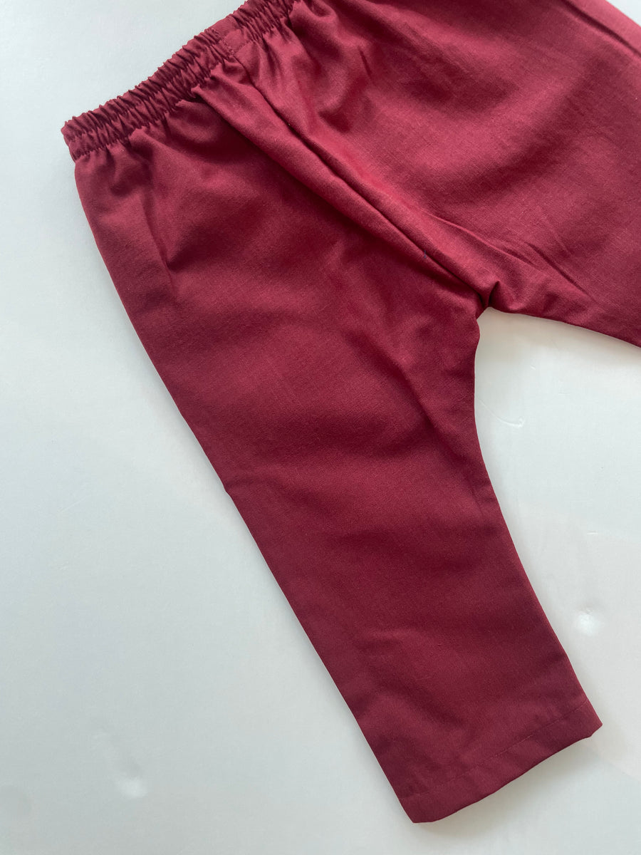 2023 Ari Boy Set in Burgundy – ChinonetKita